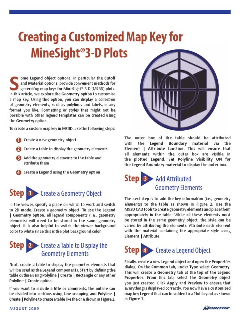 MS3D-Legend-Create Customized Map Key 200908 | PDF | Map | Geometry
