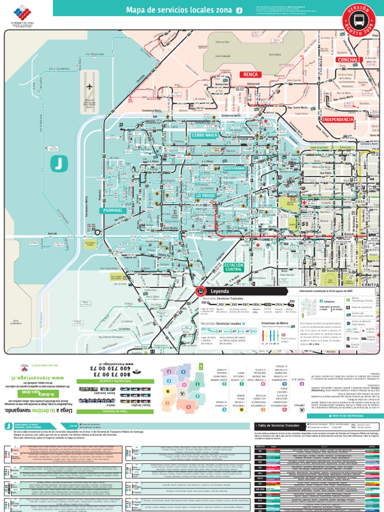 Mapa Zona J: Quinta Normal Cerro Navia Pudahuel y Lo Prado | PDF ...