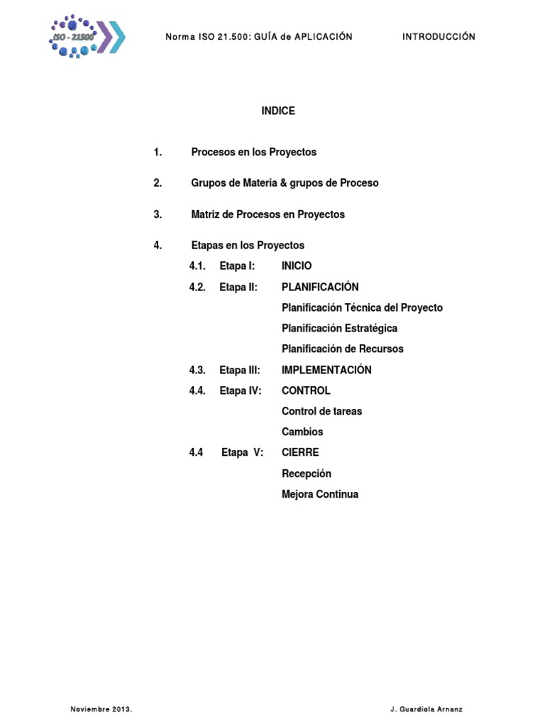 A Guide to Applying the ISO 21,500 Standard: Project Management ...