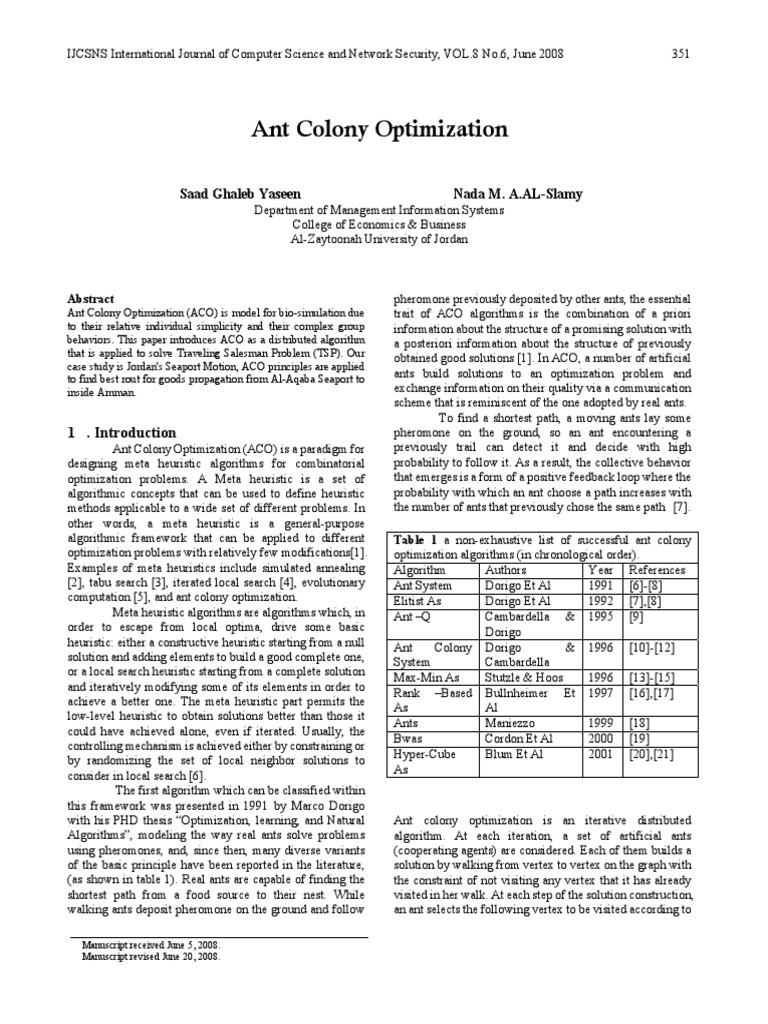 Ant Colony Optimization PDF | PDF | Metaheuristic | Systems Science
