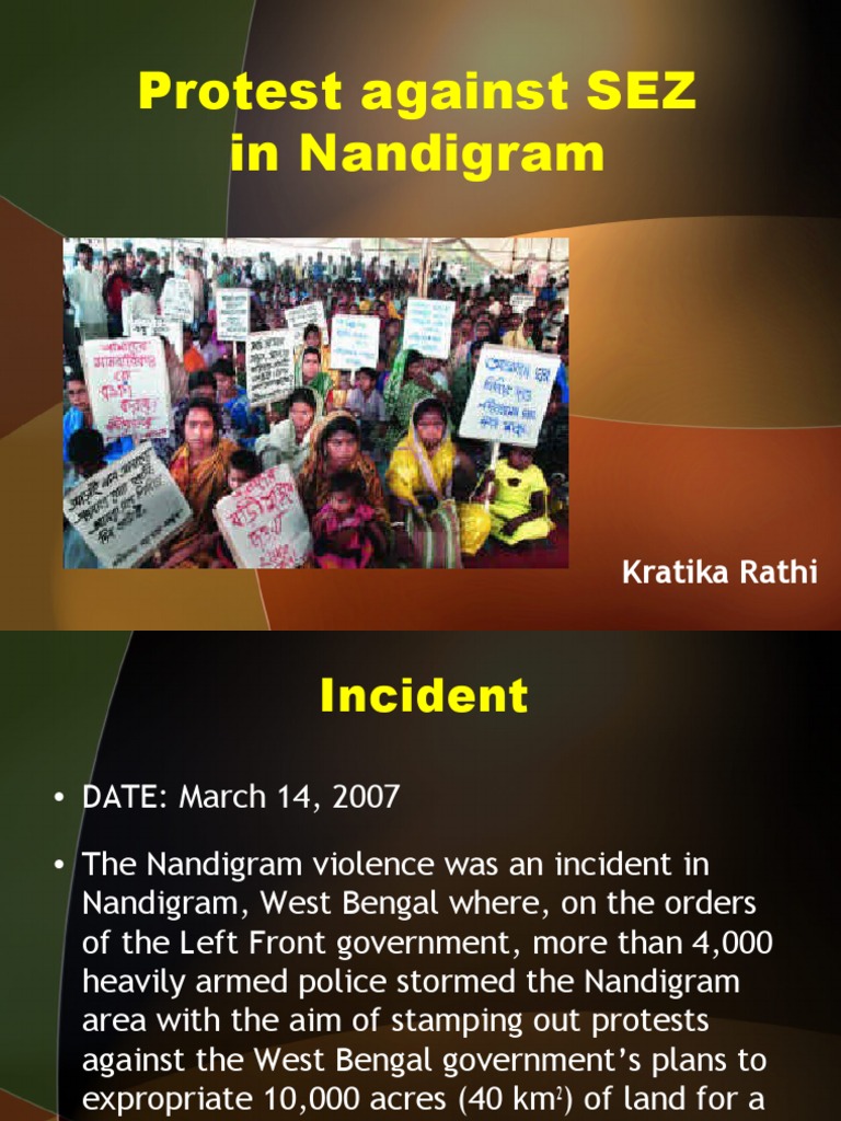 Protest Against SEZ in Nandigram | PDF | Economies