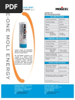 Molicel INR-21700-P50B Datasheet | PDF | Rechargeable Battery | Lithium ...