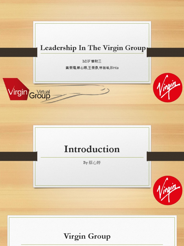 Leadership in The Virgin Group | PDF | Brand | Entrepreneurship