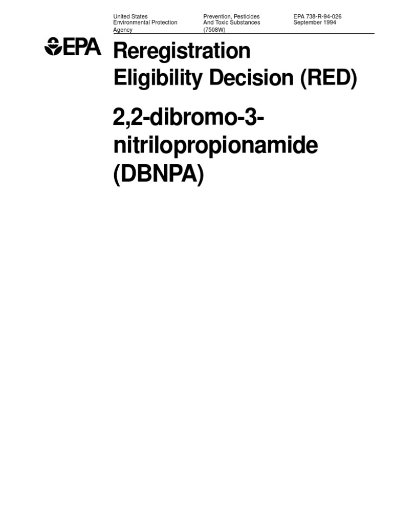 DBNPA Reregistration Eligibility Decision | PDF