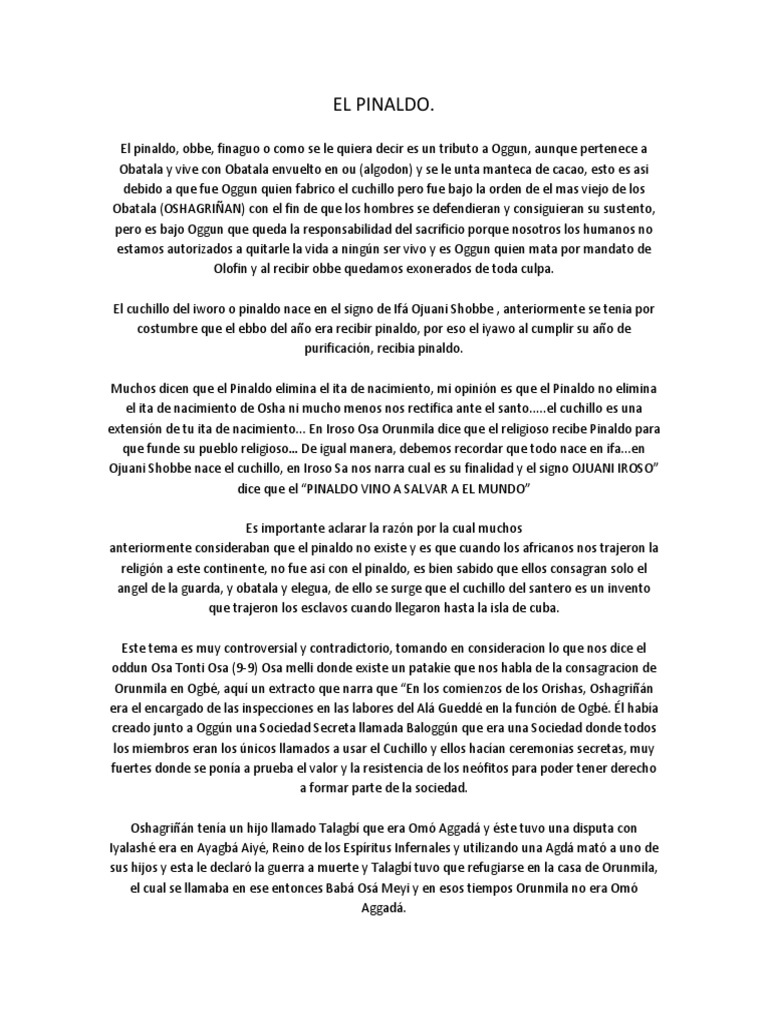 El Pinaldo | PDF | Religión y creencia