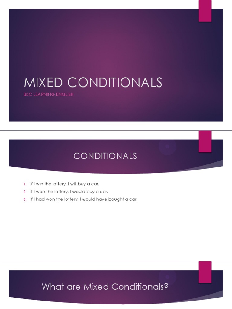 Mixed Conditionals | PDF | Grammar | Syntax