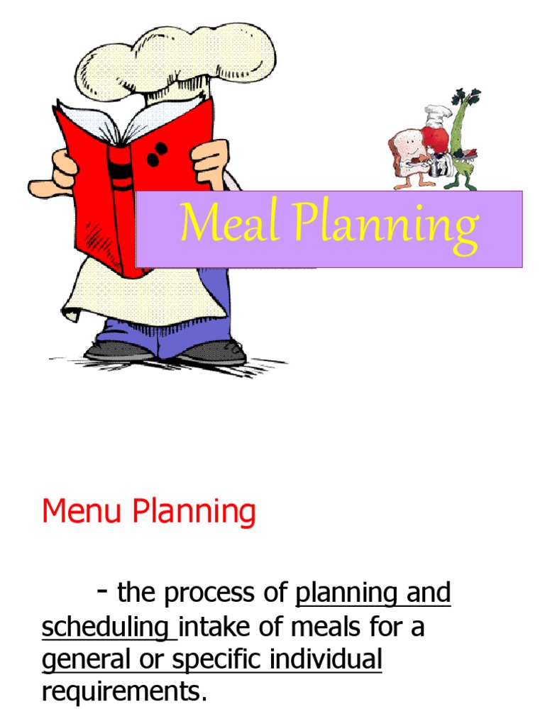 Menu Planning - ppt.2010-11 | PDF | Meal | Foods
