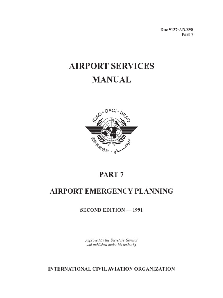 9137 Airport Services Manual Part 7 - Airport Emergency Planning | PDF ...