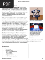 Introduction to 3D Printing Technology | PDF | 3 D Printing | 3 D ...
