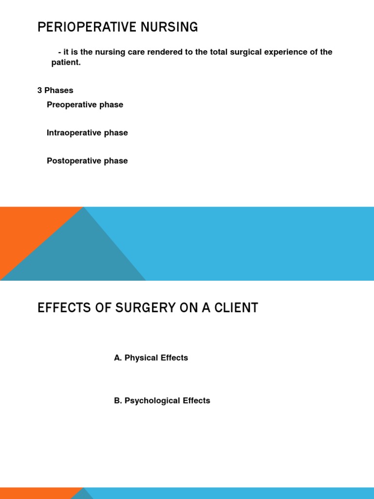 Perioperative Nursing Guide | PDF | Anesthesia | Surgery