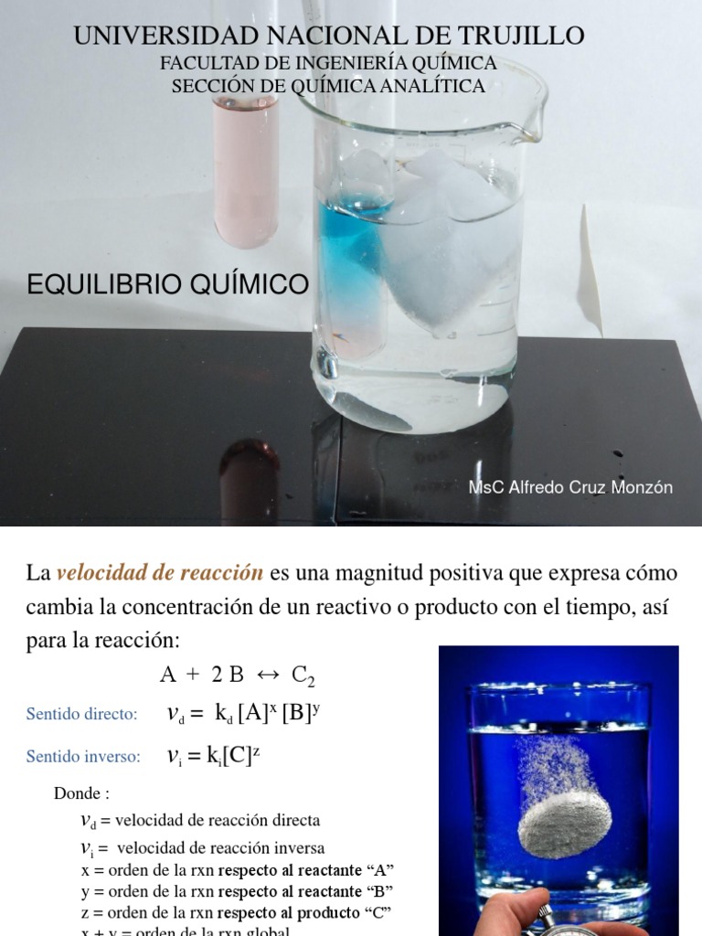 Exposicion Equilibrio Quimico | PDF | Equilibrio químico | Velocidad de reacción