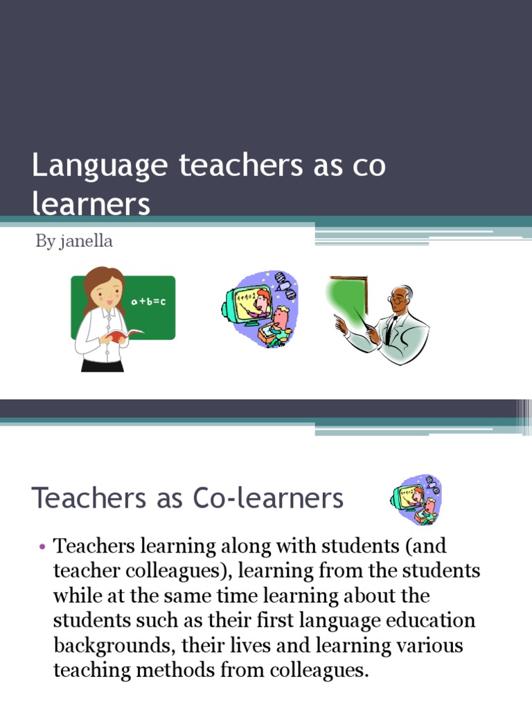 Language teachers and students as co-learners | PDF | Teachers ...