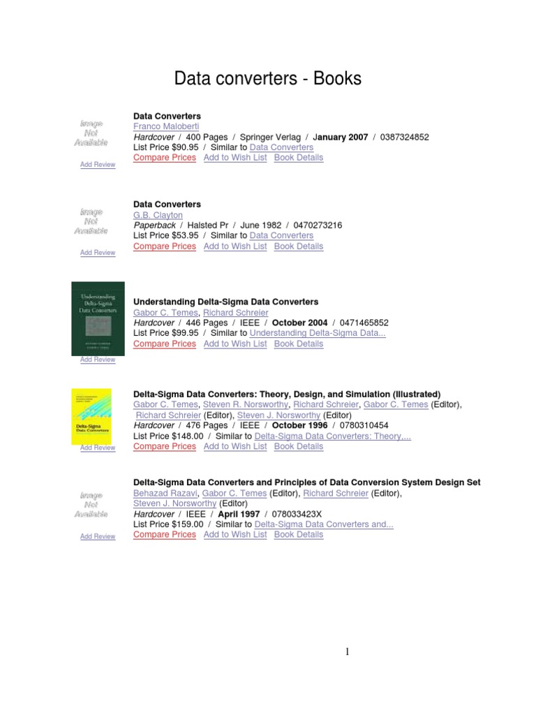 Delta-sigma Data Converters Gabor C Temes Flash Sales ...