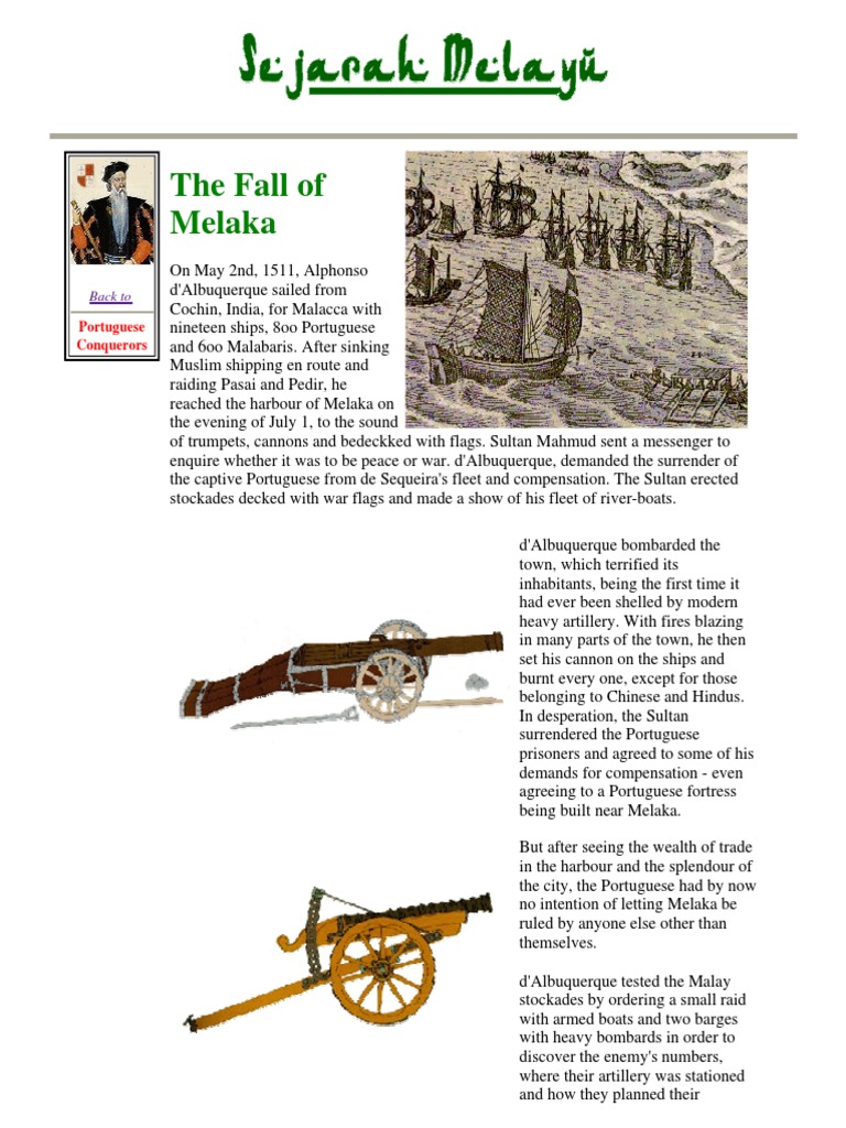 Fall of Malacca: Portuguese Conquest 1511 | PDF | Military | Warfare