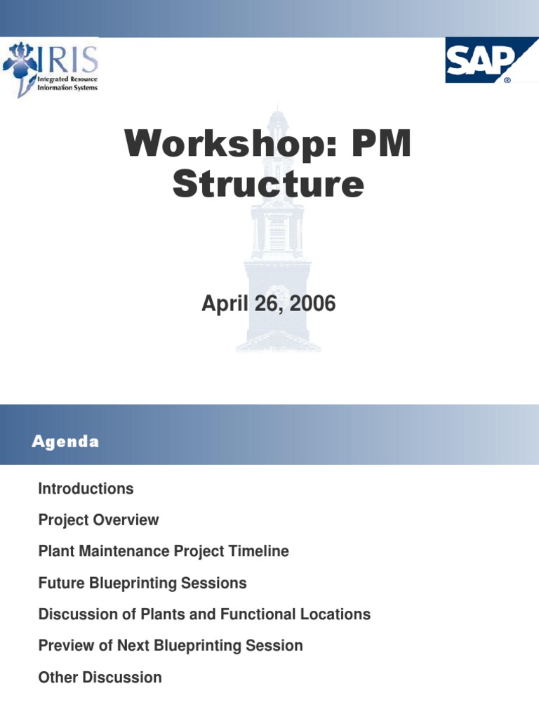 Blueprint Session 1 PM Structure Workshop | PDF | Computing | Engineering