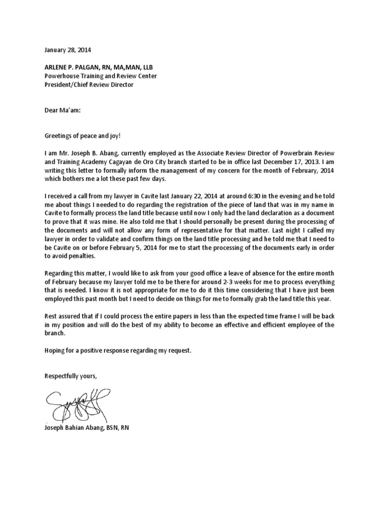 Letter of Concern | PDF