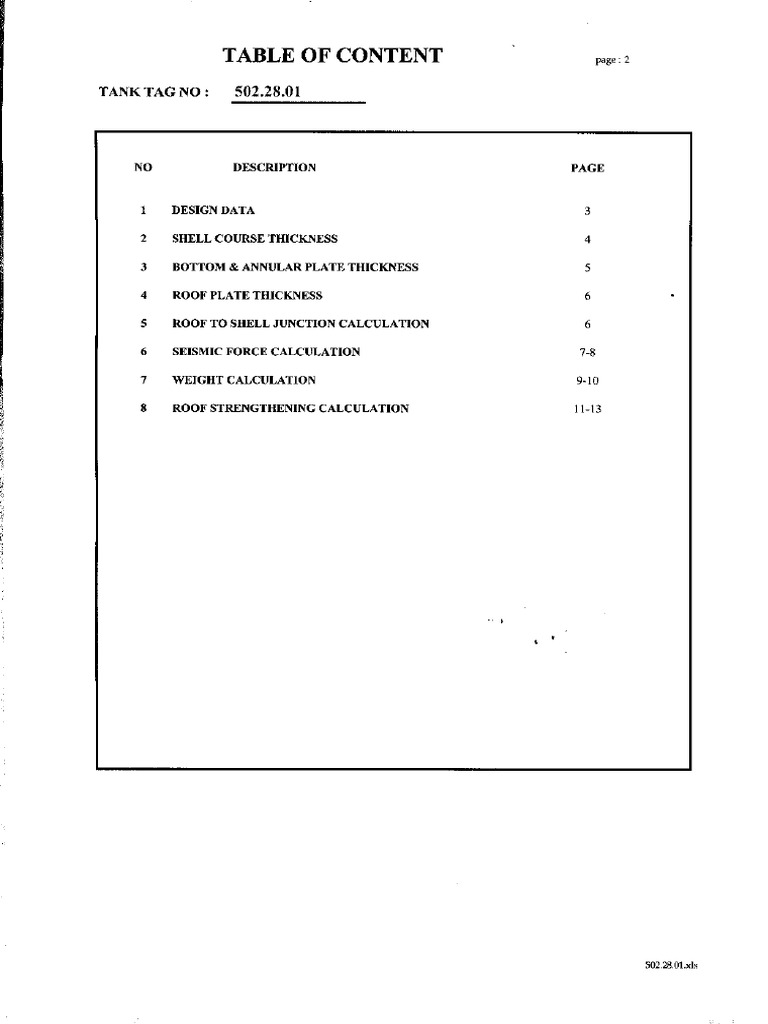 API 650 Storage Tank Design Calculation | PDF | Home & Garden