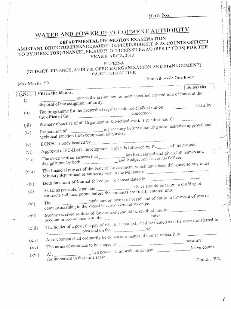 Past Papers WAPDA | PDF | Foreign Language Studies | Home & Garden