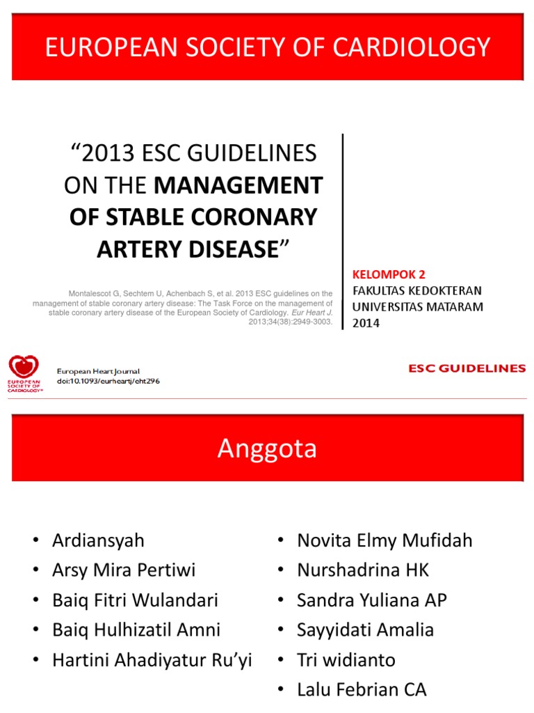 ESC Guidelines On The Management of SCAD | PDF