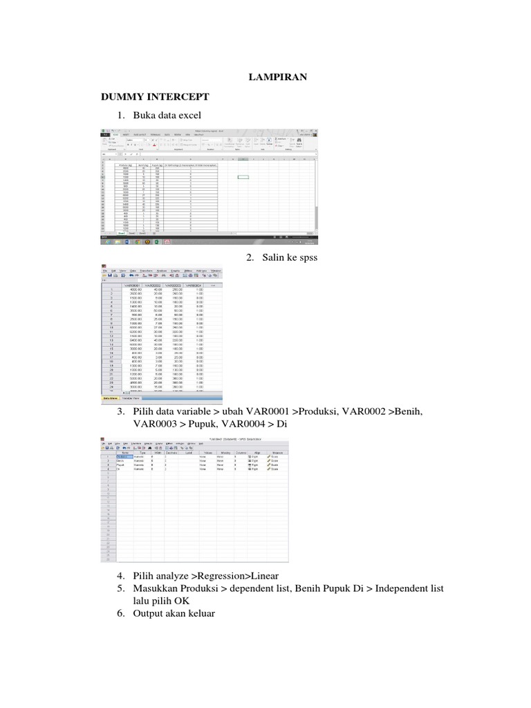 Lampiran Dummy Intercept | PDF | Errors And Residuals | Multivariate Statistics