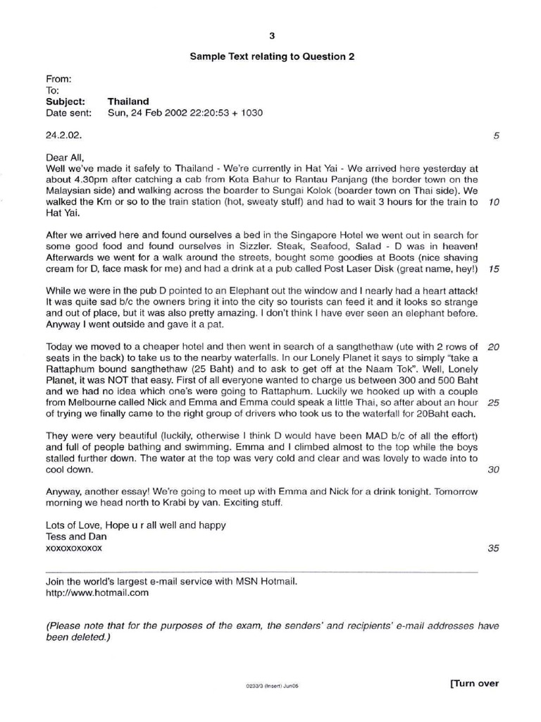 3 Sample Text Relating To Question 2 | PDF | Leisure