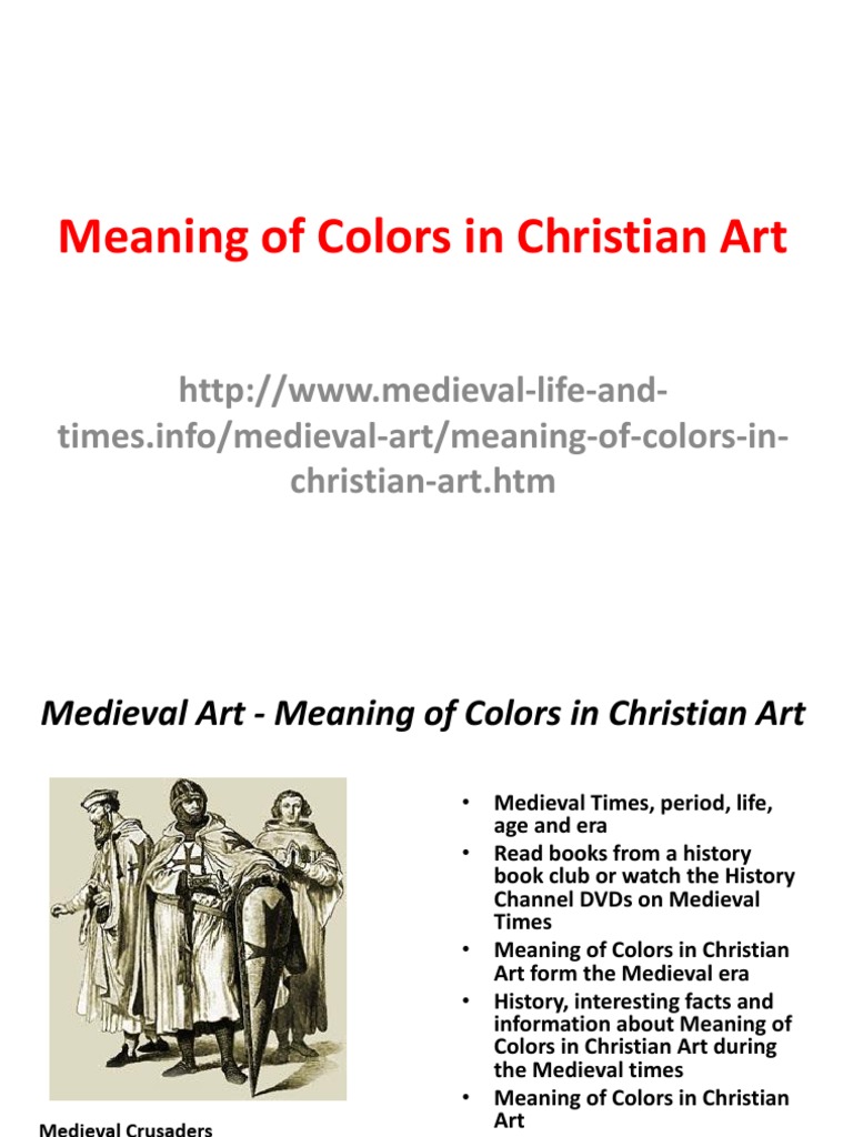 Colors in Christian | Download Free PDF | Medieval Art | Christian Art