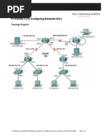 Packet Tracer - Configure Named Standard Ipv4 Acls: Addressing Table | PDF | Ip Address ...