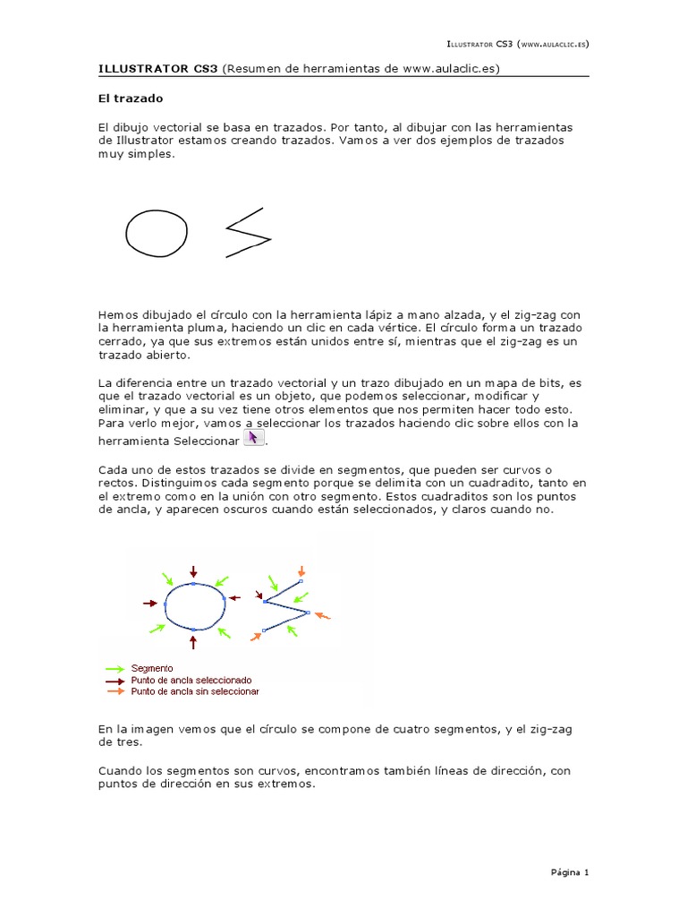 Herramientas Básicas de Illustrator CS3 | PDF | Point and Click | Elipse
