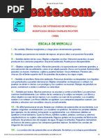 Escala de Mercalli Modificada | PDF | Temblores | Desastres y Accidentes