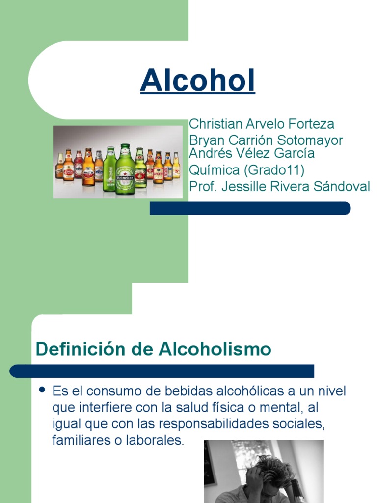 Alcohol C, A, B | PDF | Medicina CLINICA | Especialidades Medicas