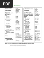 Methanol Thermophysical Properties Overview | PDF | Liquids | Density