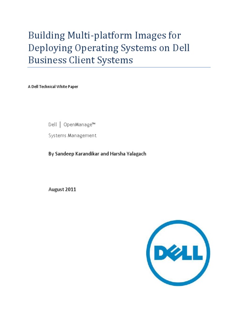 Building Multiplatform Images For Dell Client Systems | PDF | Operating ...