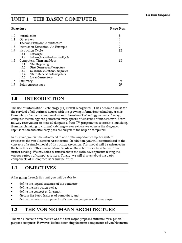 MCS-012 Block 1 | PDF | Integrated Circuit | Instruction Set