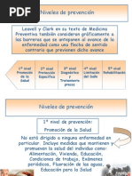 Niveles de Prevención de Leavell y Clark Proceso Salud-Enfermedad | PDF ...