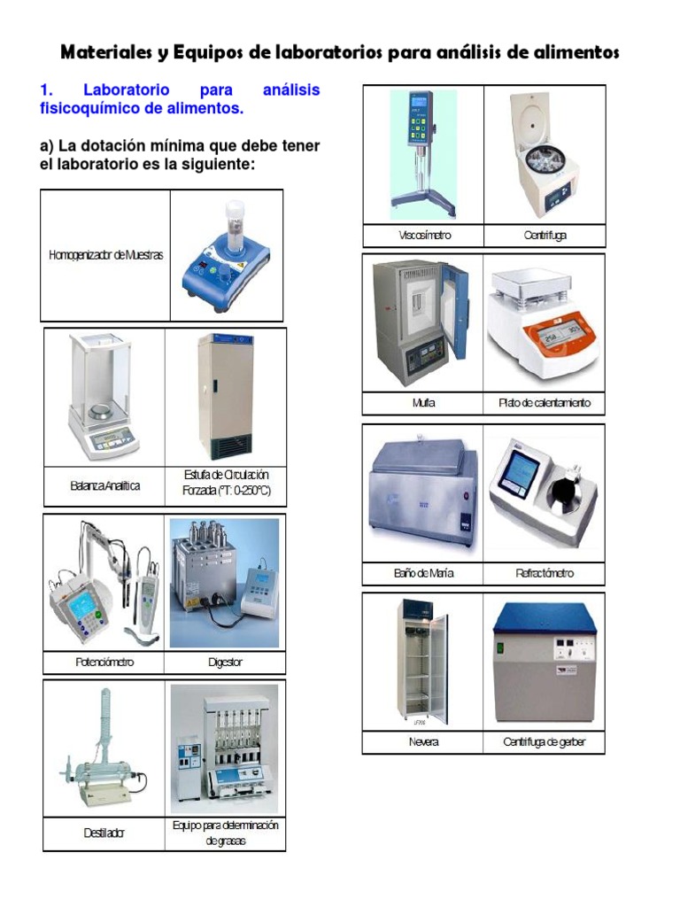 Materiales y Equipos de Laboratorio | PDF