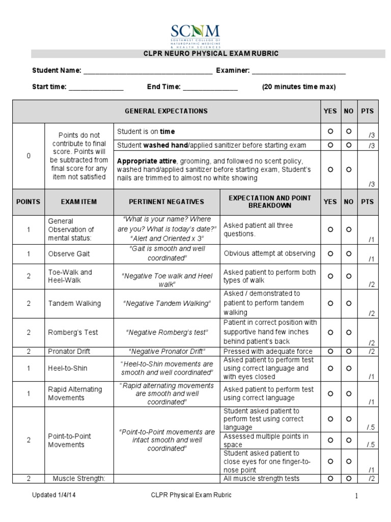 Neuro Exam | PDF | Human Eye | Test (Assessment)