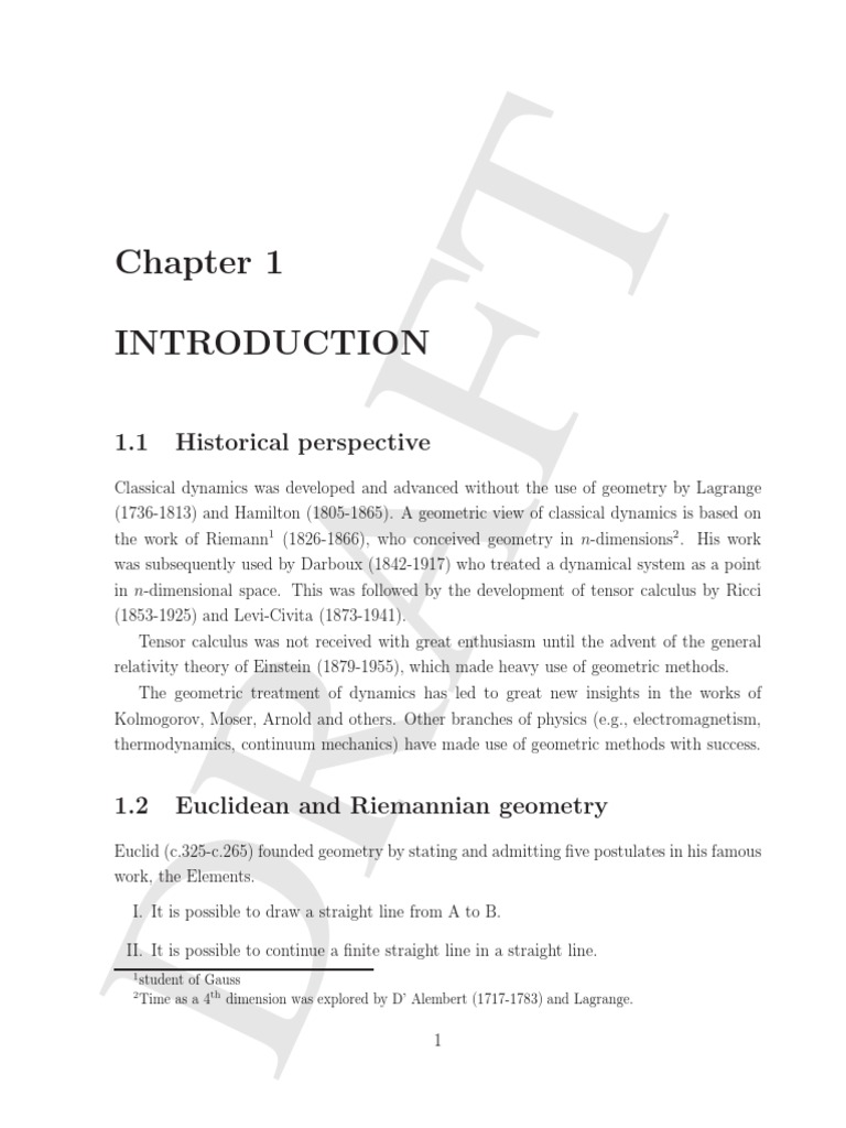 Chapter 1 | PDF | Tensor | Geometry