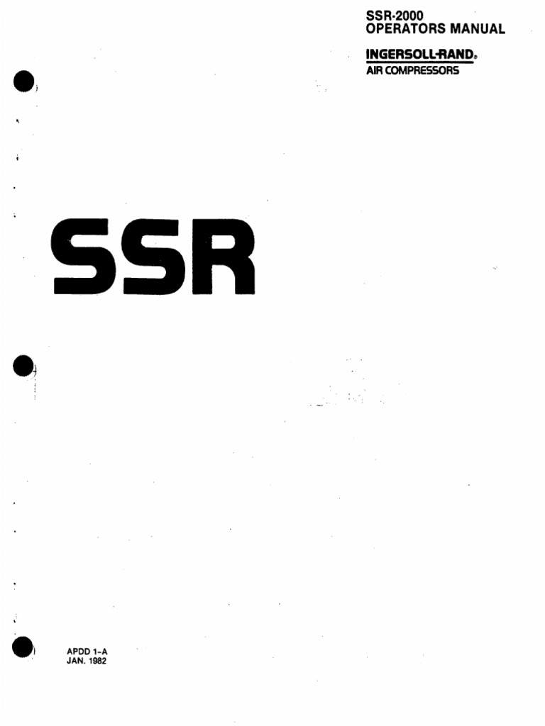 SSR 200 Manual de Operacion | PDF