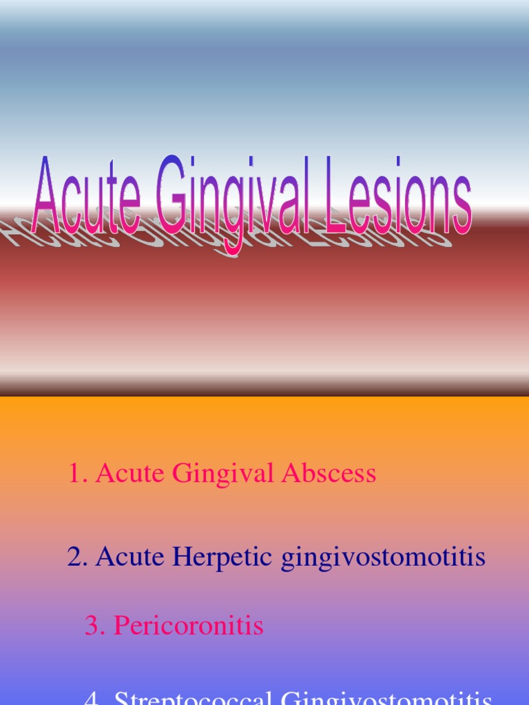 Acute Gingival Lesions | PDF | Candidiasis | Immunology