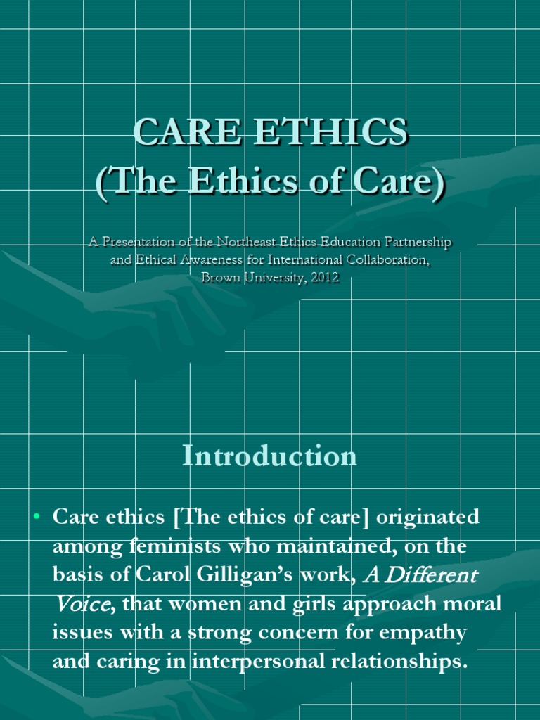 Understanding Care Ethics Principles | PDF | Autonomy | Morality
