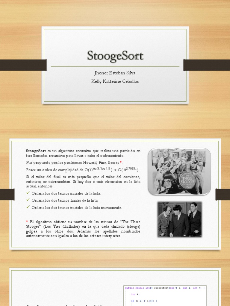 Stooge Sort | PDF