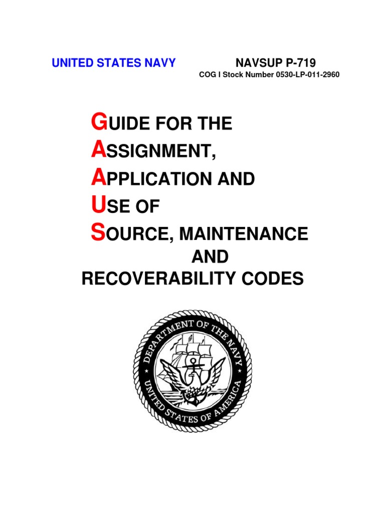 p719 Naval Smr Code | United States Navy | Source Code