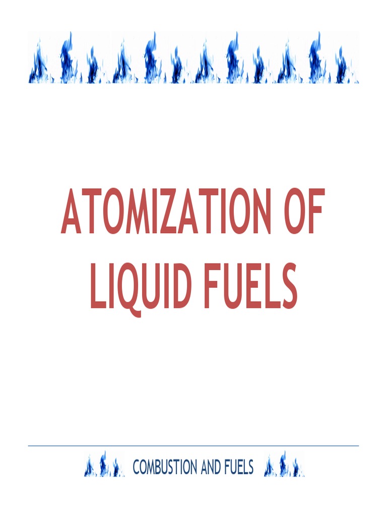 Liquid Fluids Atomization | PDF | Jet Engine | Drop (Liquid)