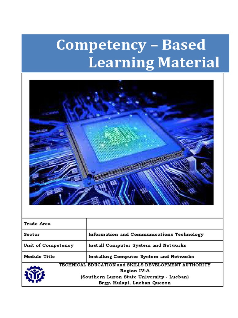 Competency - Based Learning Material: Technical Education and Skills Development Authority | PDF