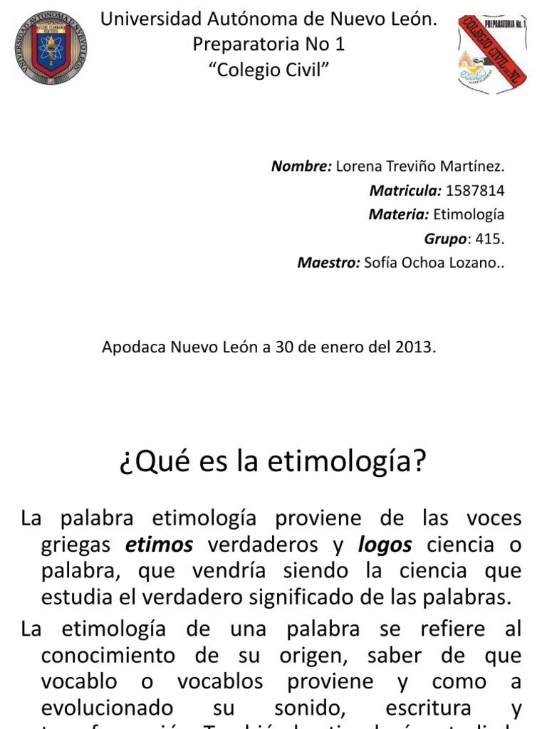 El significado y objetivos de la etimología: rastrear el origen y ...