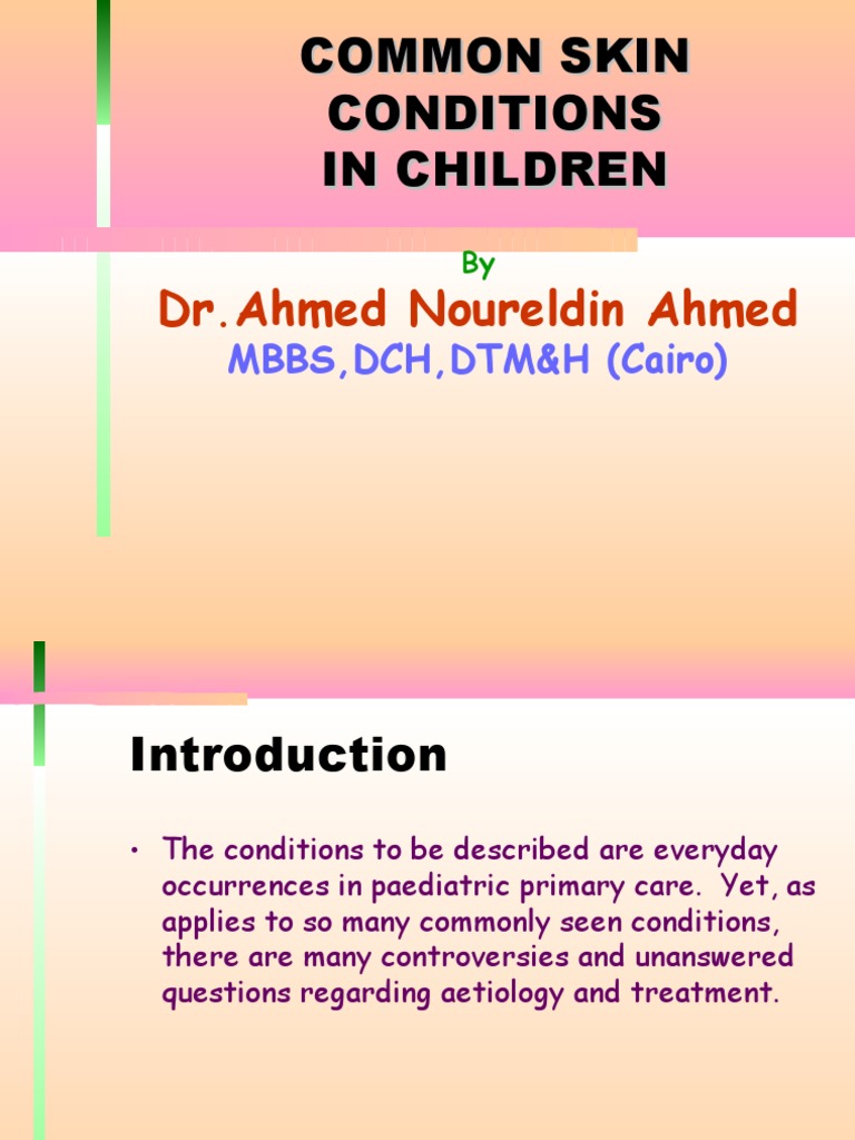 Common Skin Conditions in Children | PDF | Dermatology | Medical ...