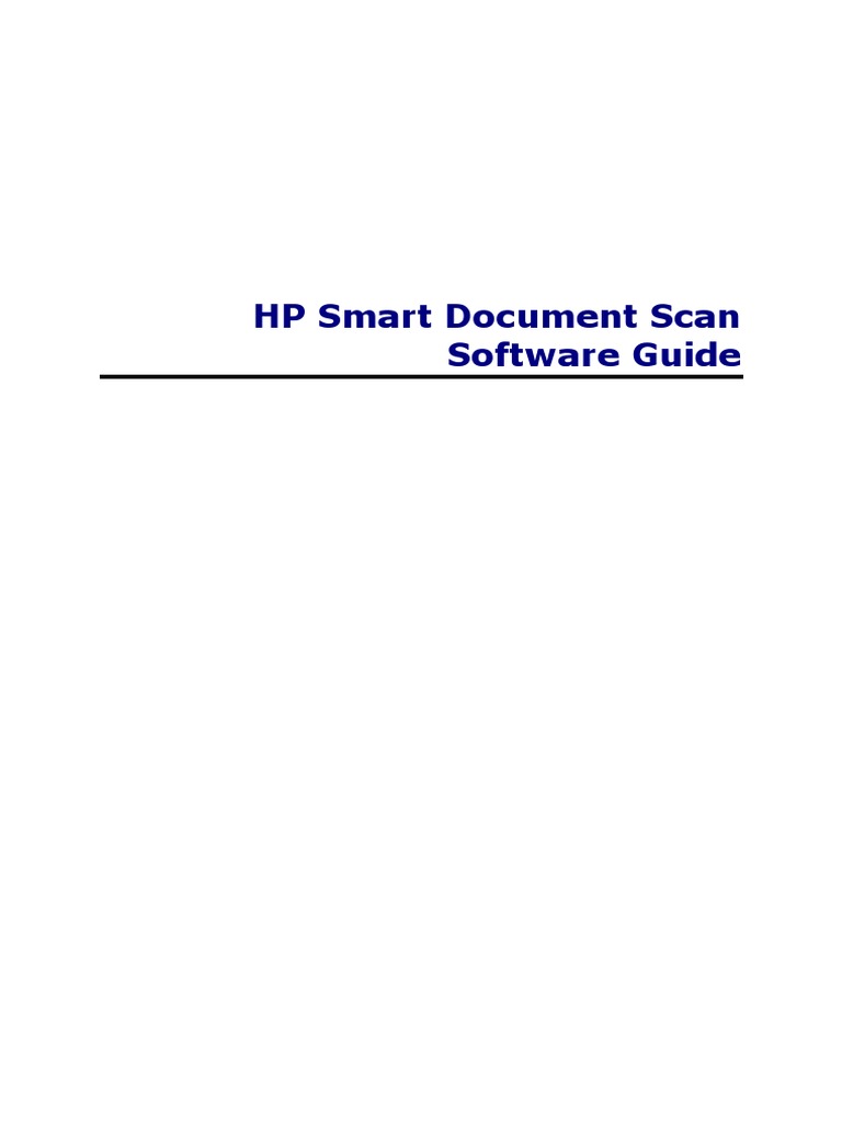Hp Smart Document Scan Software Guide Pdf Portable Document Format