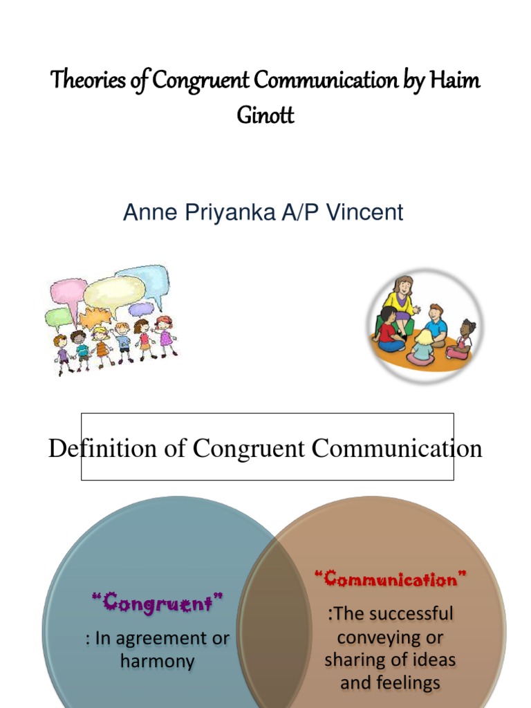 Theories of Congruent Communication by Haim Ginott | PDF ...