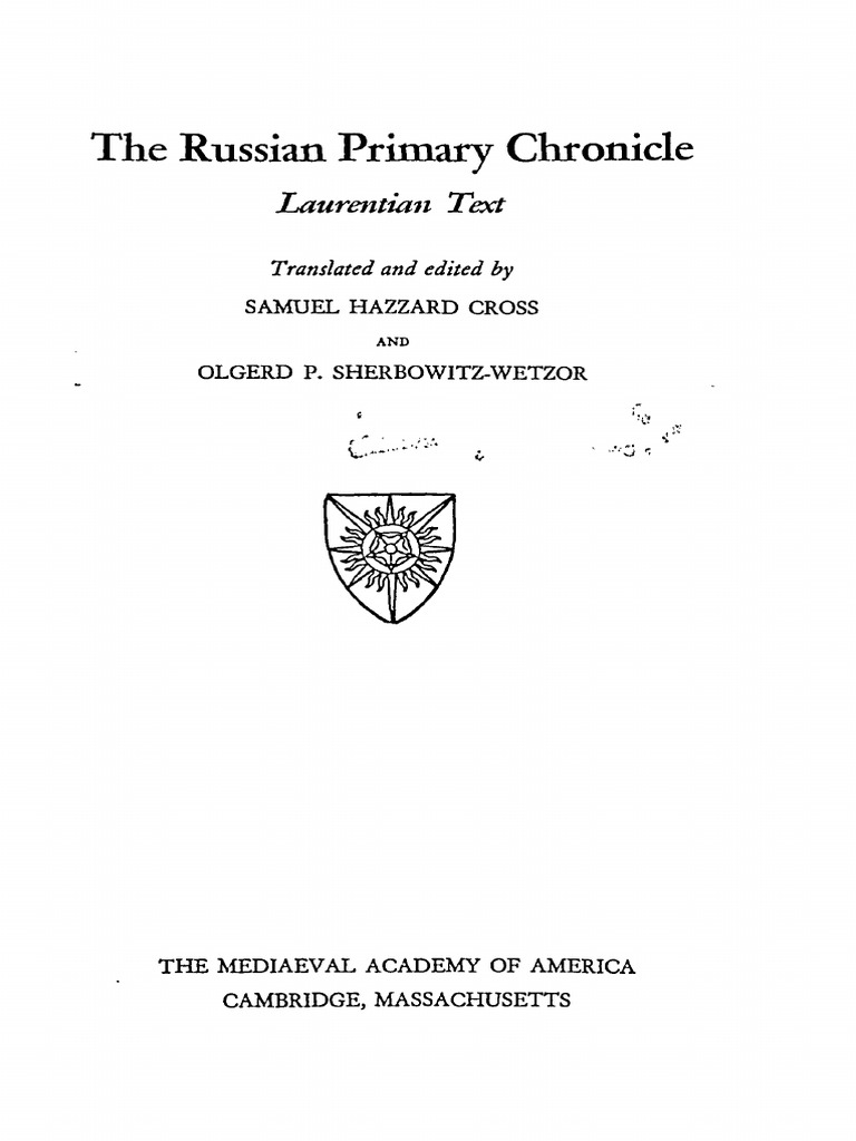 Primary Chronicle of The Kievan Rus' | PDF