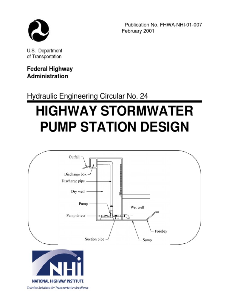 Book - 2001 - Highway Stormwater Pump Station Design | PDF